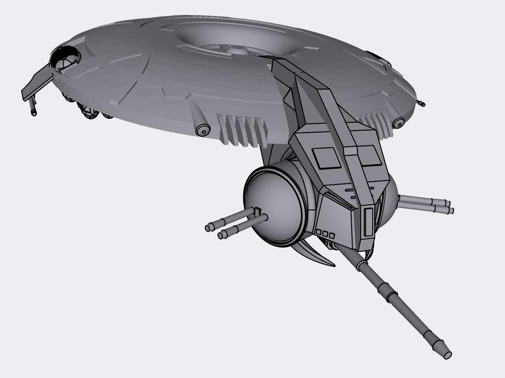 🤖 HMP Droid Gunship easy print・Free 3D File for ・Cults