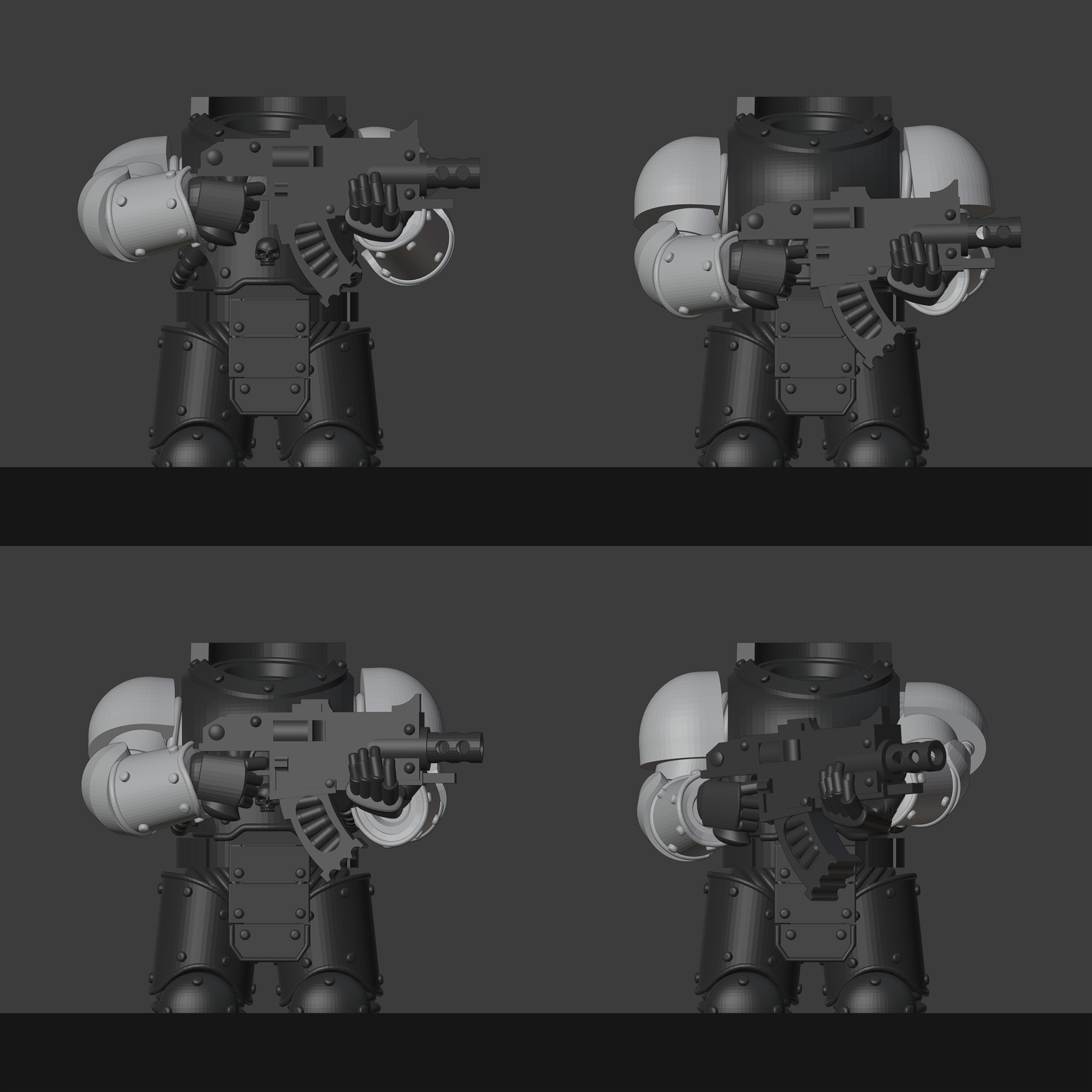 STL file posed arms truescale rivet armor x11 🎲 ・3D printable design to ...