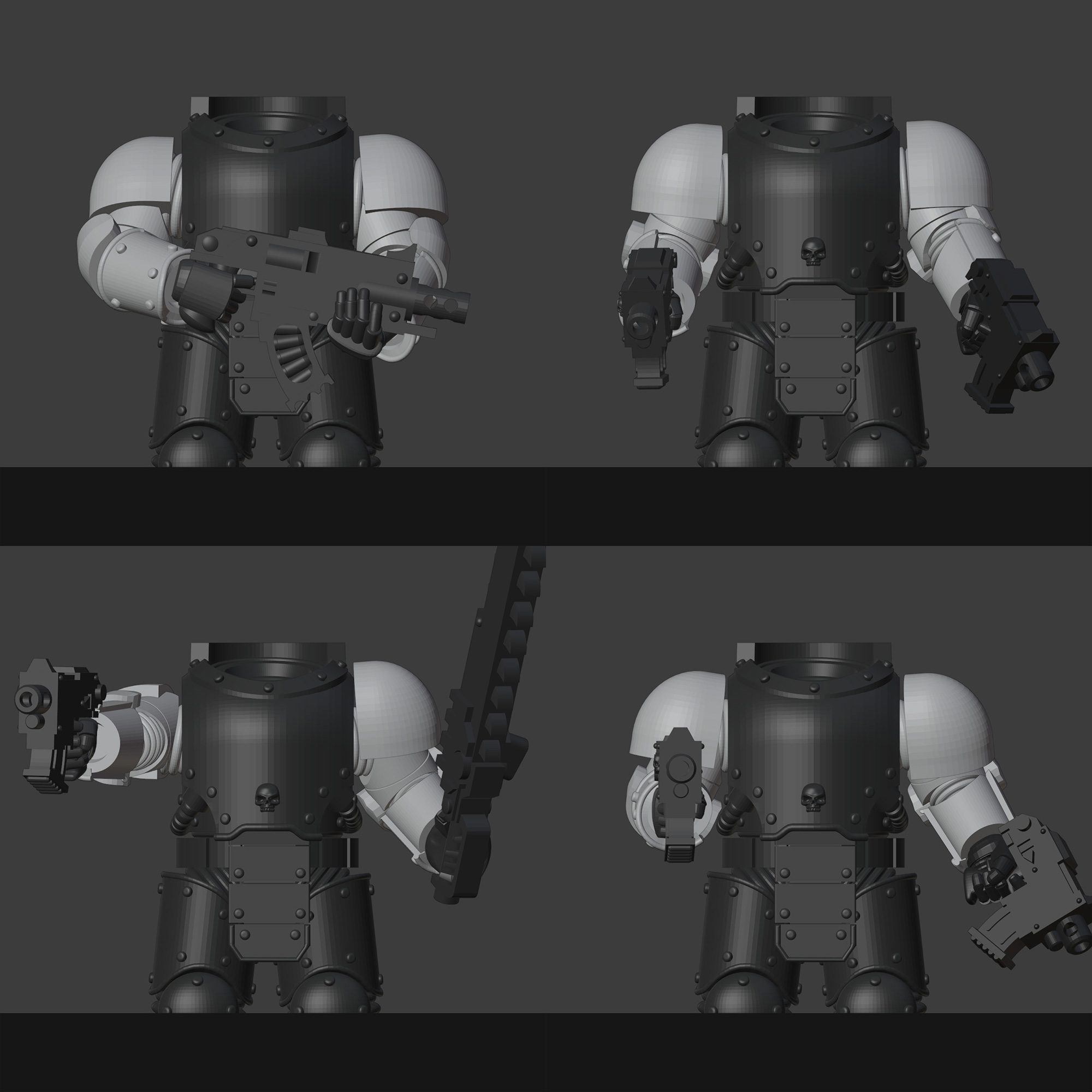 STL file posed arms truescale rivet armor x11 🎲 ・3D printable design to ...
