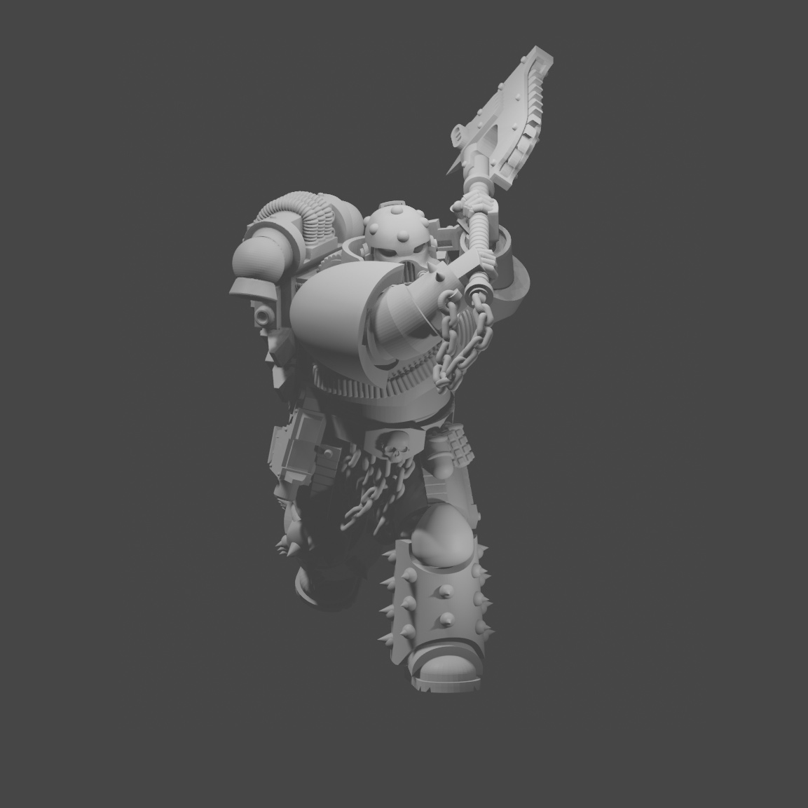 😡 1k followers angry chainaxe madman・Free 3D File for ・Cults