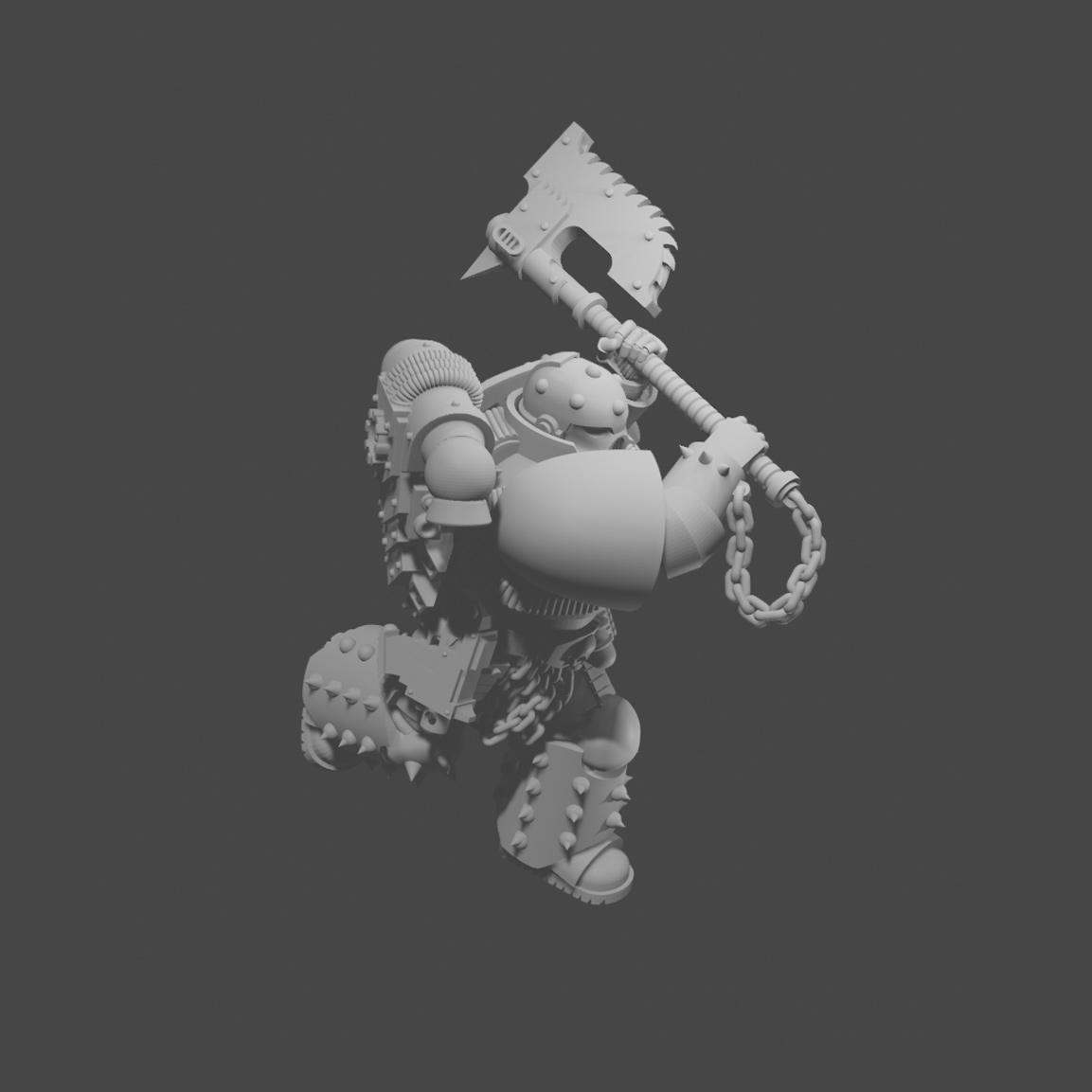 😡 1k followers angry chainaxe madman・Free 3D File for ・Cults