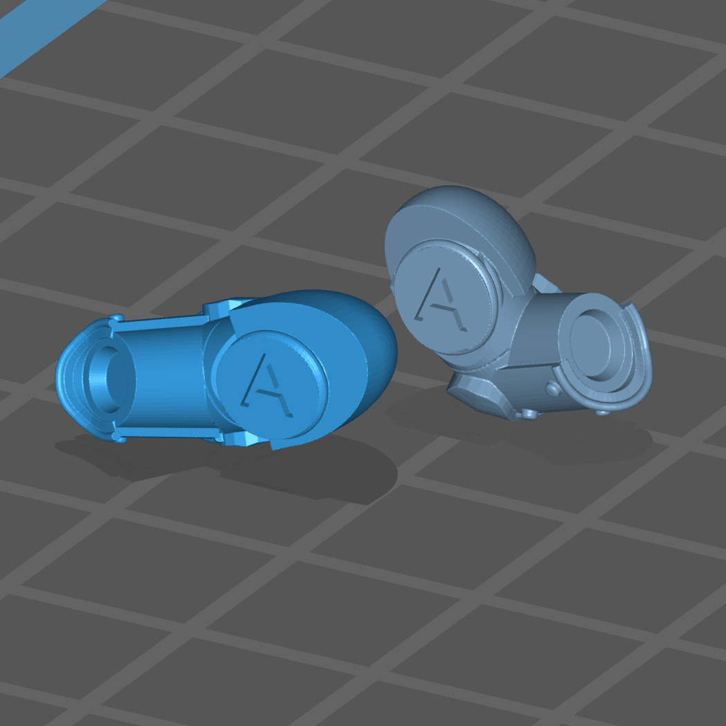 STL file posed arms truescale rivet armor x11 🎲 ・3D printable design to ...