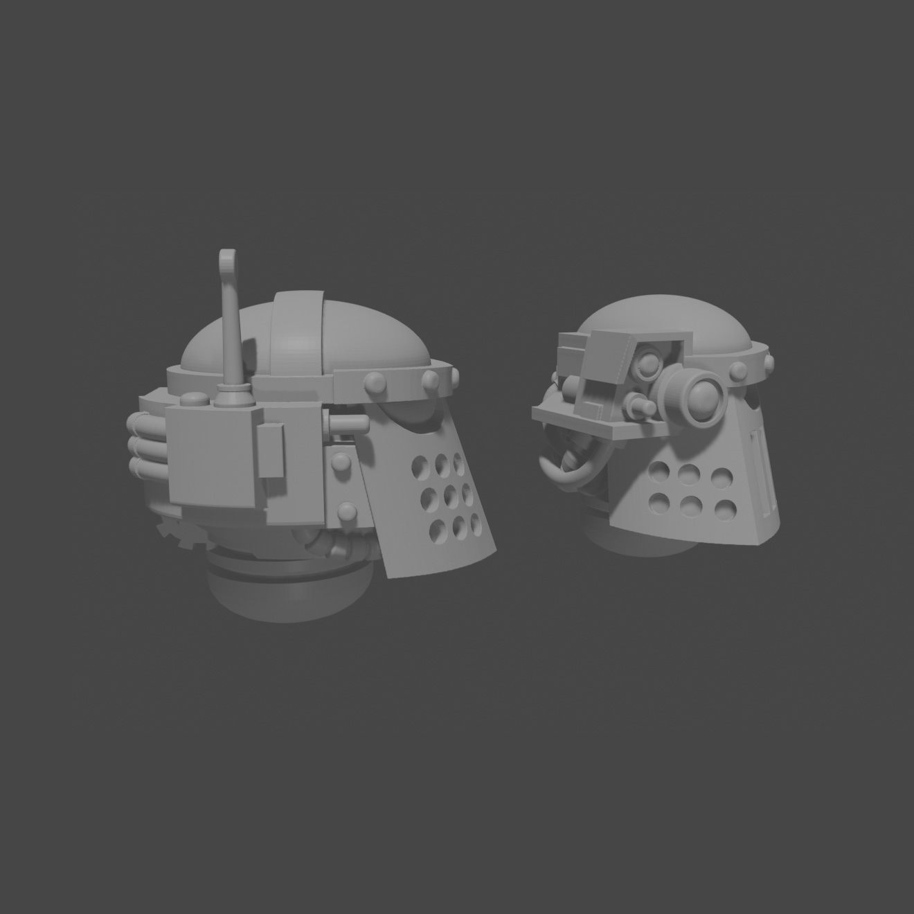 STL file Rivet armor helmet Set of nine 🪖・3D printable model to ...