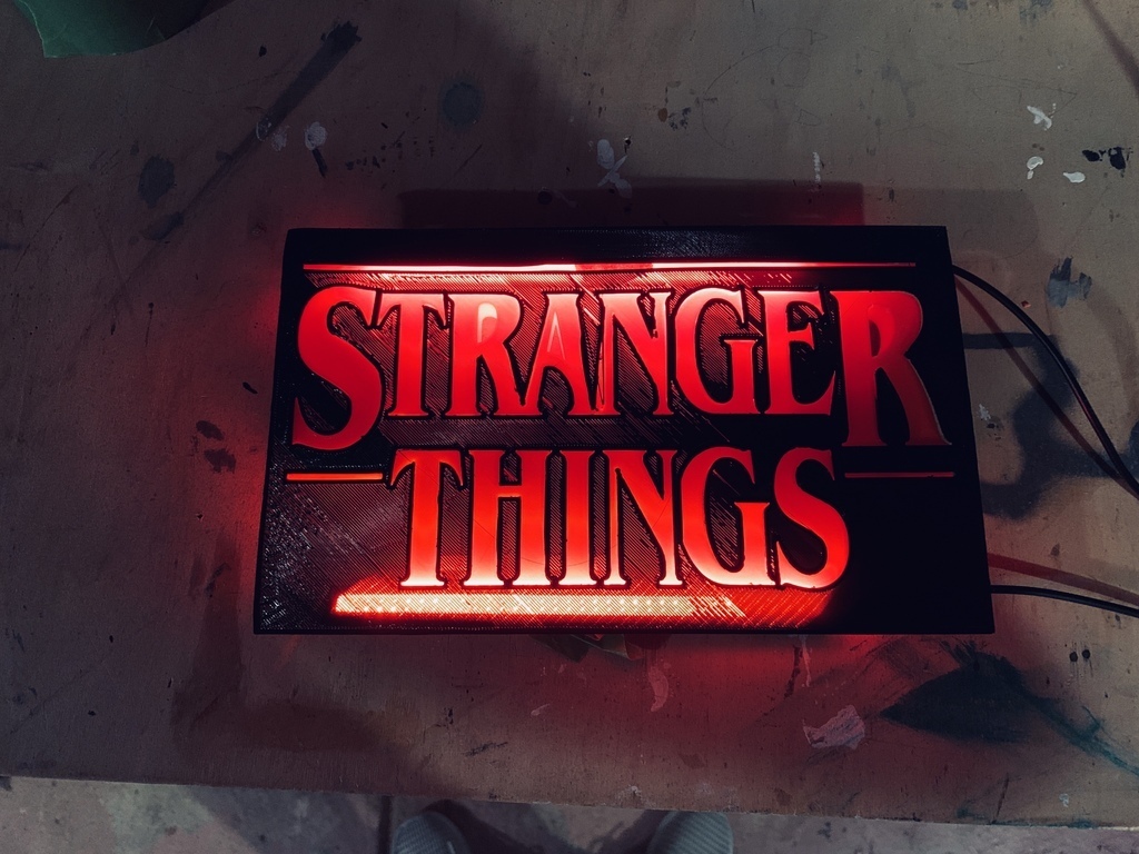 Free STL file Stranger Things frame with lights 🖼️ ・3D printable model ...