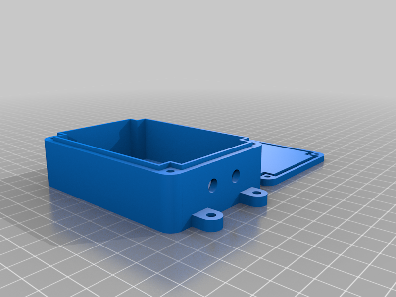 Free 3D file Customizable Electronics Box with Cable Holes 📦 ・Object to download and to 3D print ...
