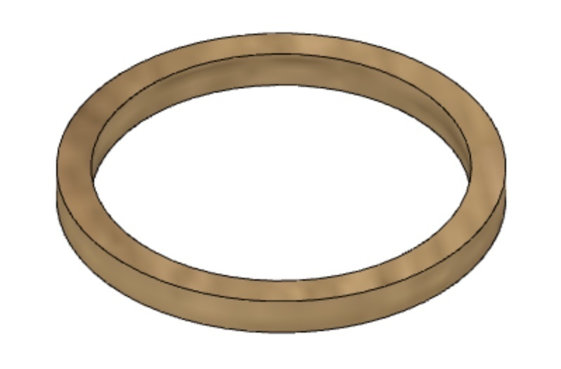 💍 deadbolt spacer ring・Free 3D File for ・Cults