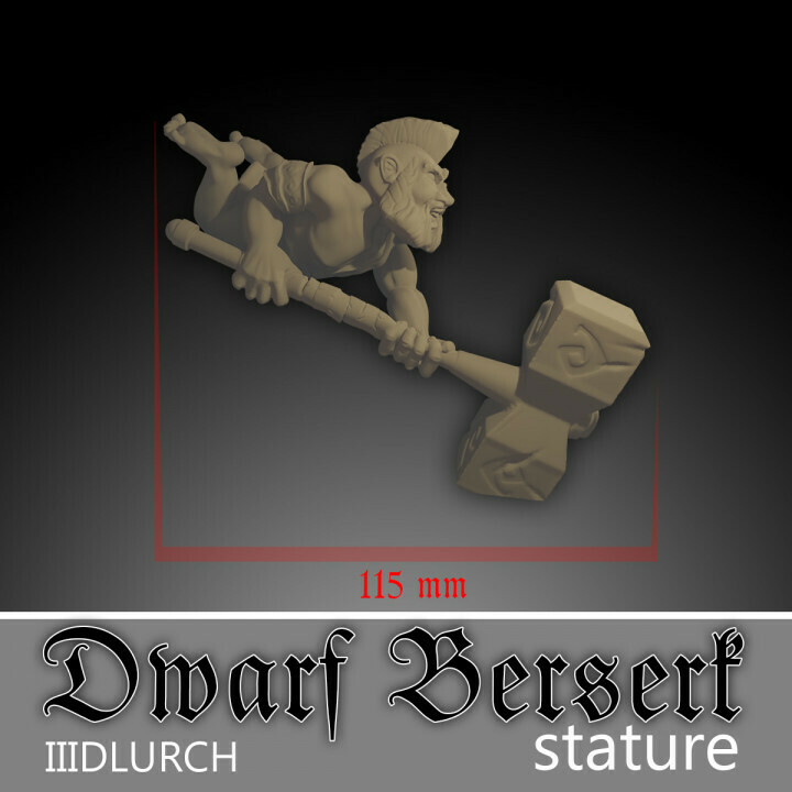 Free STL file Dwarf Berserker - stature 🐉 ・3D printable object to ...
