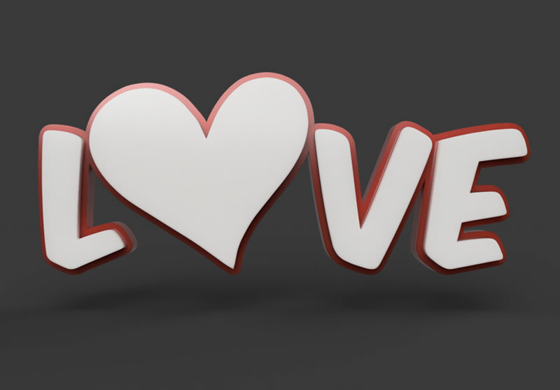 Archivo 3D Love wall lamp with heart ️‍🔥・Design para impresora 3D para ...