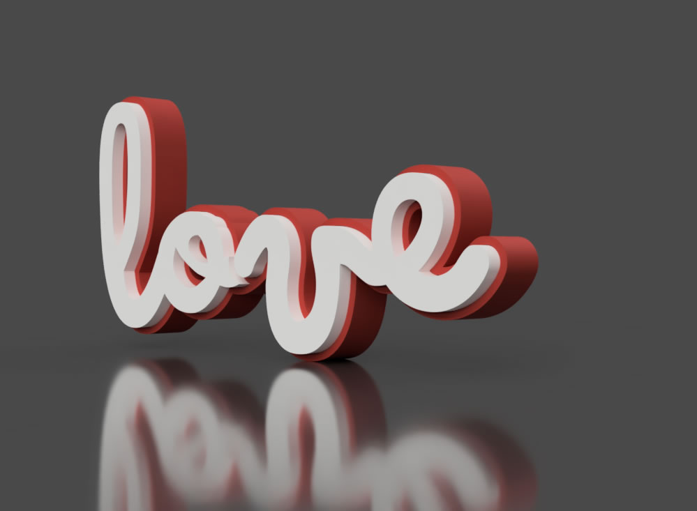 3D file Love wall lamp ️‍🔥 ・3D printer design to download・Cults