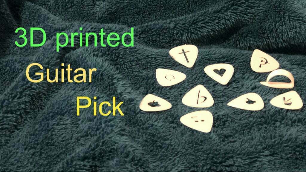 🎸 Guitar Pick・Free STL File for ・Cults