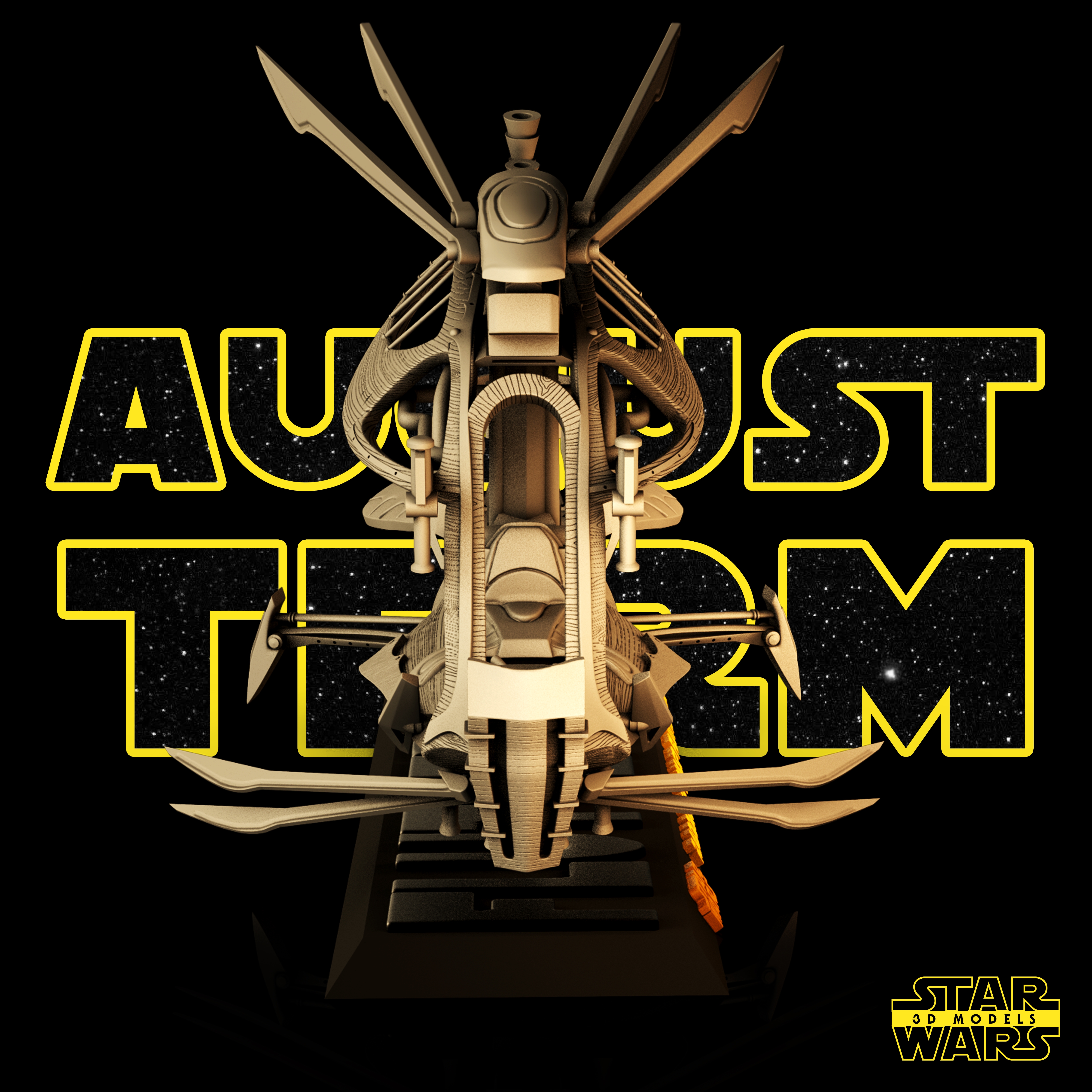 ⭐ Raddaugh Gnasp Fluttercraft - Star Wars 3D Models - Tested and Ready ...