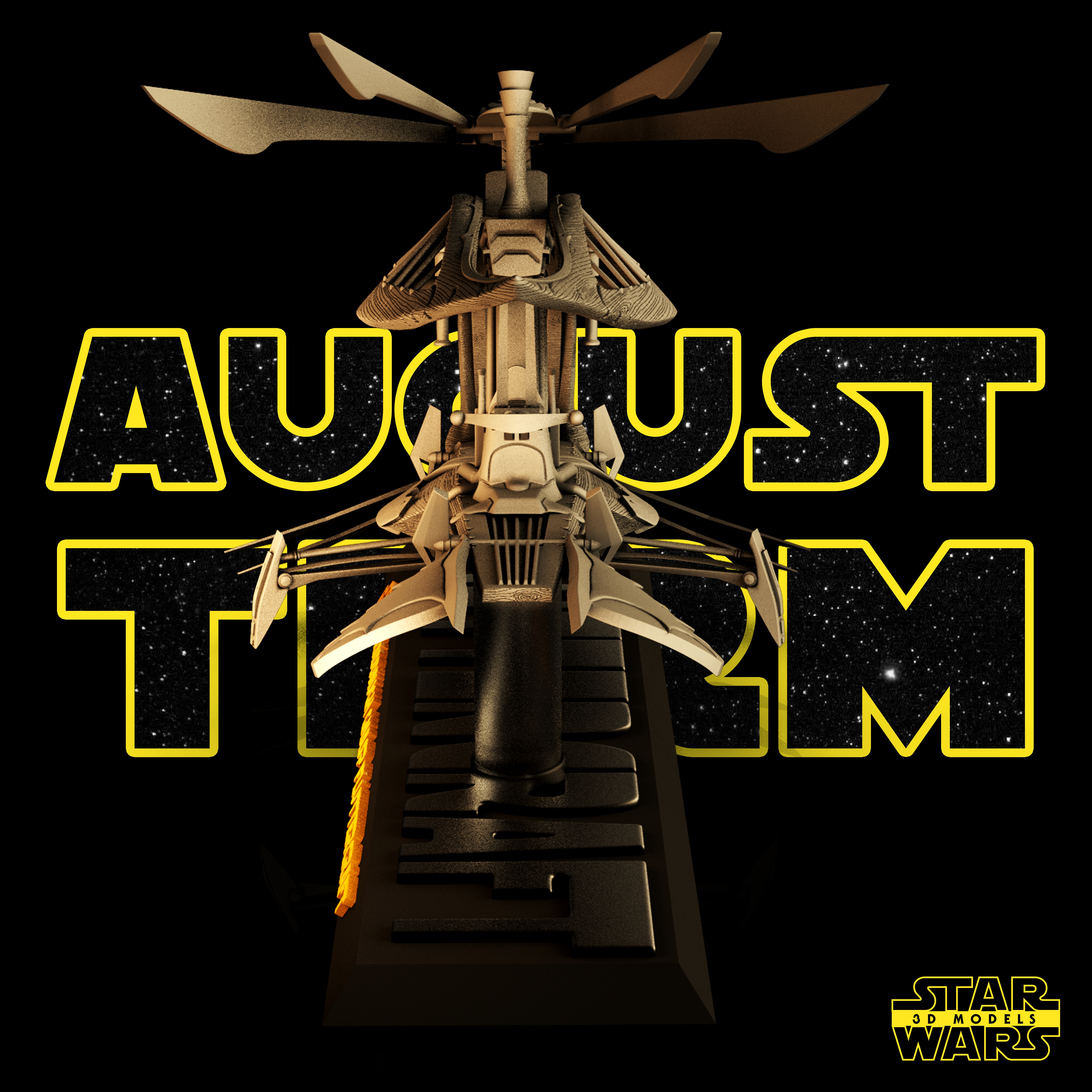 ⭐ Raddaugh Gnasp Fluttercraft - Star Wars 3D Models - Tested and Ready ...