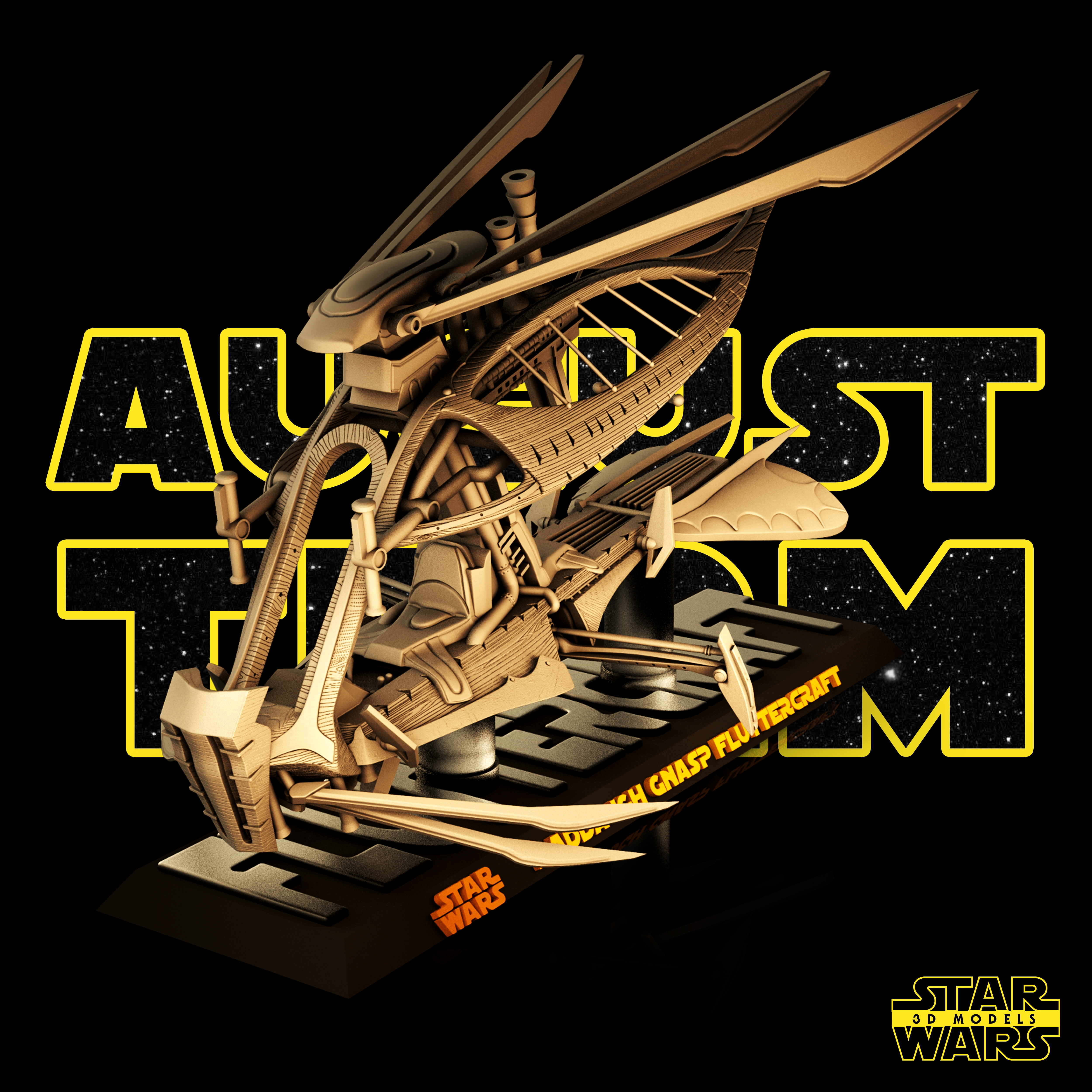 ⭐ Raddaugh Gnasp Fluttercraft - Star Wars 3D Models - Tested and Ready ...