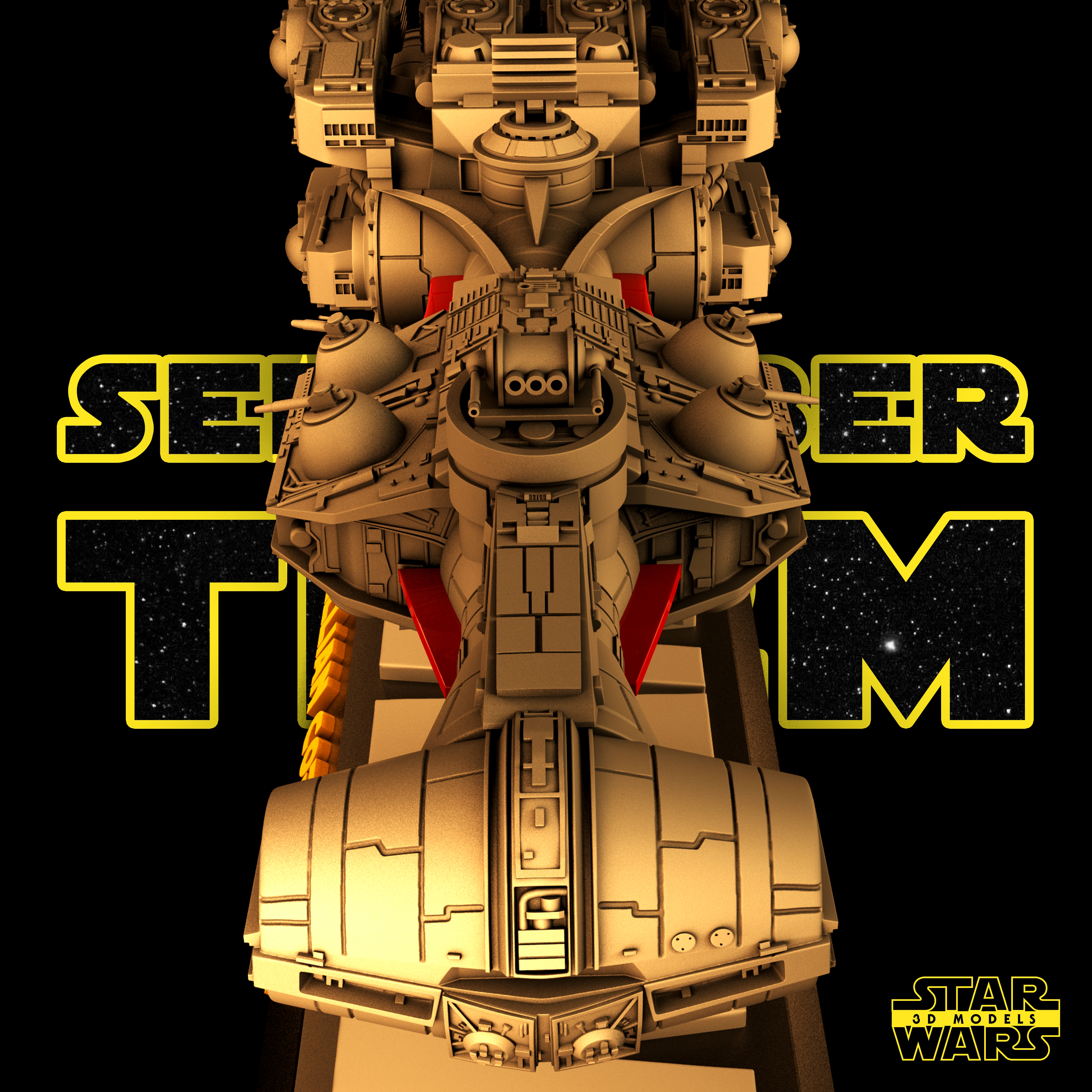 ⭐ CR90 Corellian - Star Wars 3D Models - Tested and Ready for 3D ...
