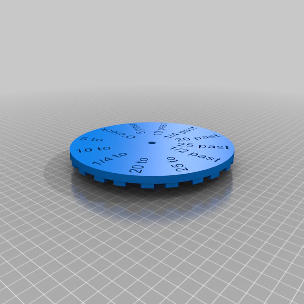 Free STL file Clock to aid telling the time 🕰️ ・3D printing template to ...