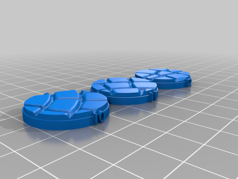 🏈 Fantasy Football Numbered Cobblestone Bases・Free 3D File for ・Cults