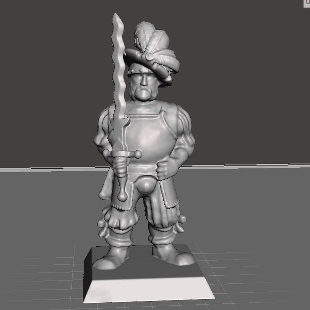 ⚔ Supportless_german_landsknecht_Zweihänder(new_boots)・Free STL File for 3D printing・Cults
