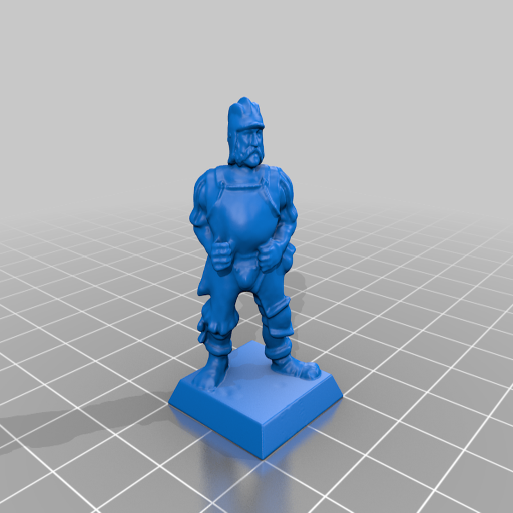Free STL file Customizable Supportless German Landsknecht 🎲 ・3D printer ...
