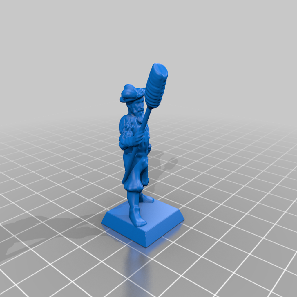 🎲 German_landsknecht_artillery_crew・Free STL File for 3D printing・Cults