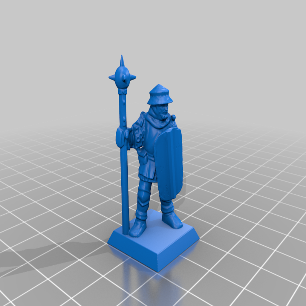🎲 Supportless_Armored_Hussite_Infantry/Town_militia・Free STL File for ...
