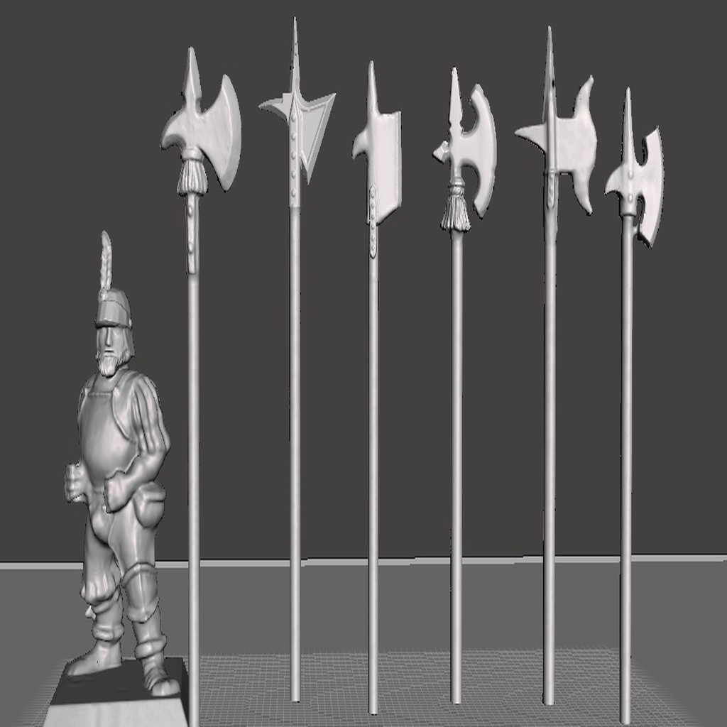 Free STL file Weapons for Customizable Supportless German Landsknecht 🔫 ・3D print object to ...