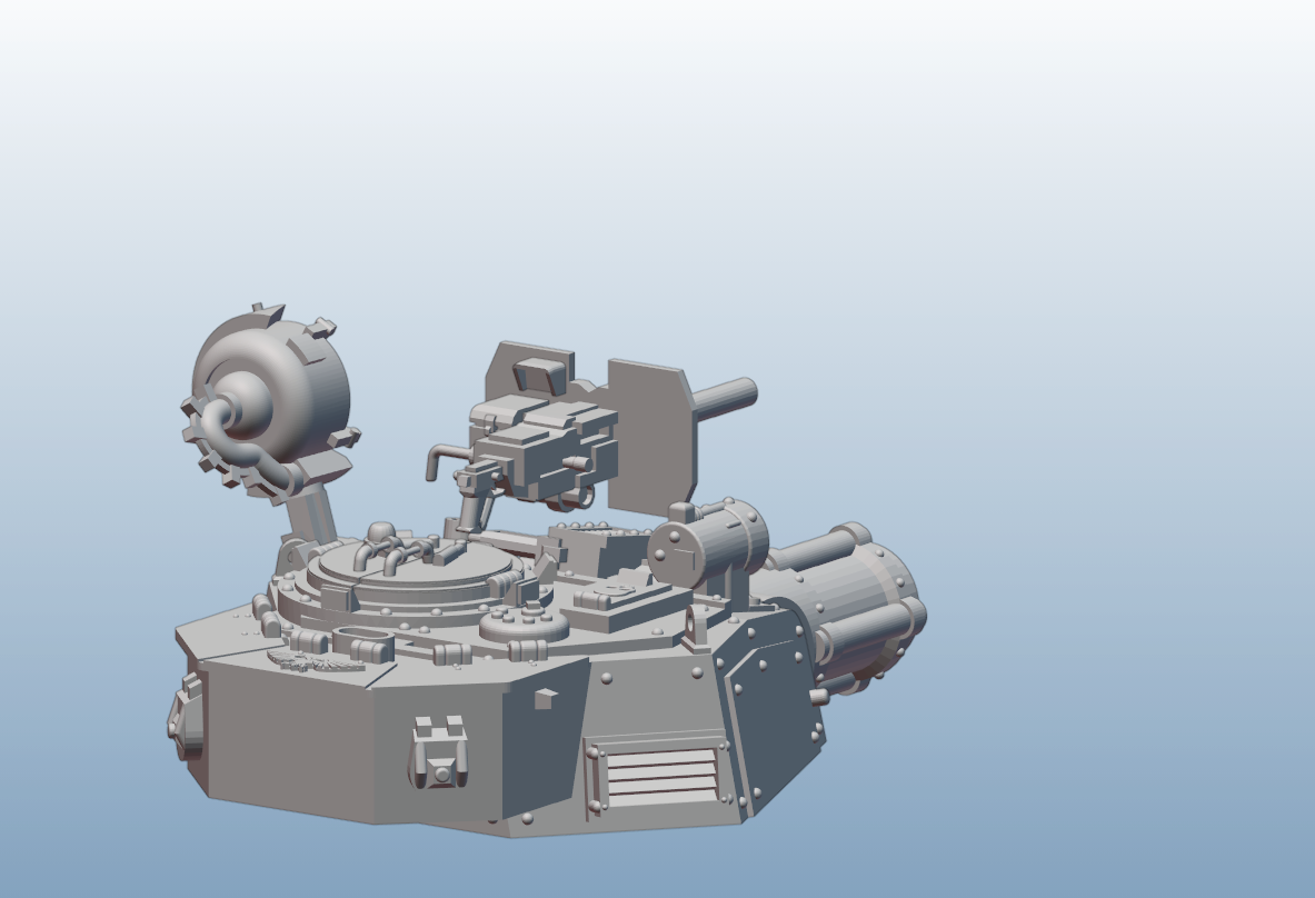 🪖 Battle Tank Turret・Free STL File for 3D printing・Cults