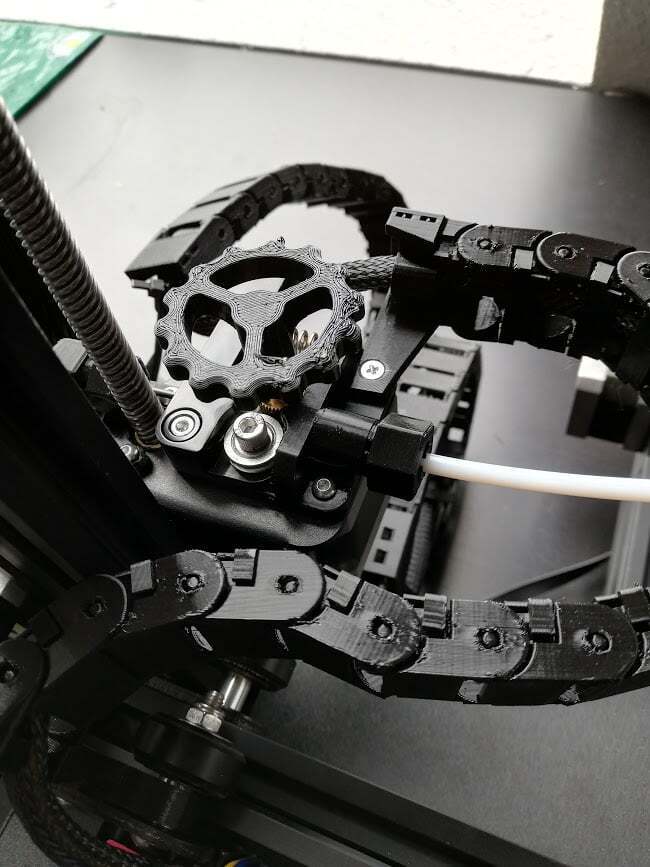 3D printed Ender & CR10 Filament Extruder Block with Threaded Coupler ...