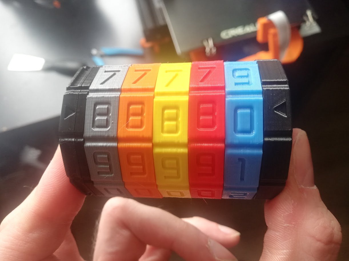 3D print Combination Safe 00 (Cryptex)・Cults