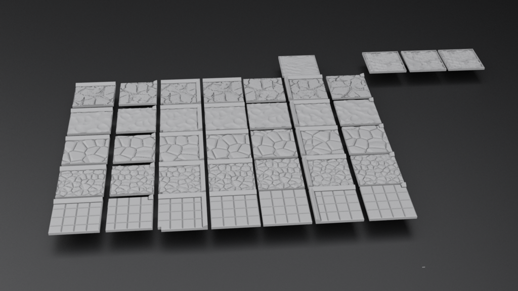 🏙️ Ground Texture for City (DnD Modular System)・Free STL File for ・Cults