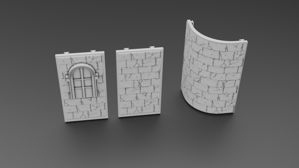 🧱 DnD Terrain Stone Cracked Bricks Textures・Free 3D File for ・Cults