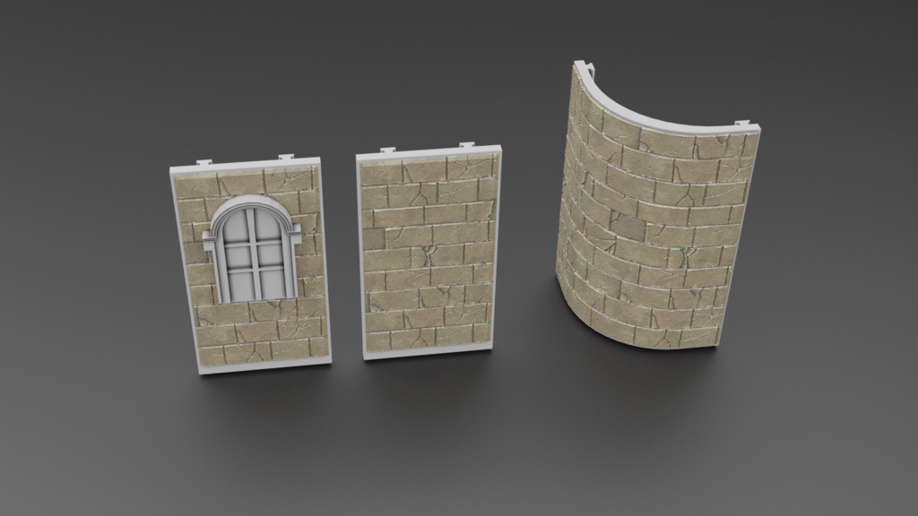 🧱 DnD Terrain Stone Cracked Bricks Textures・Free 3D File for ・Cults