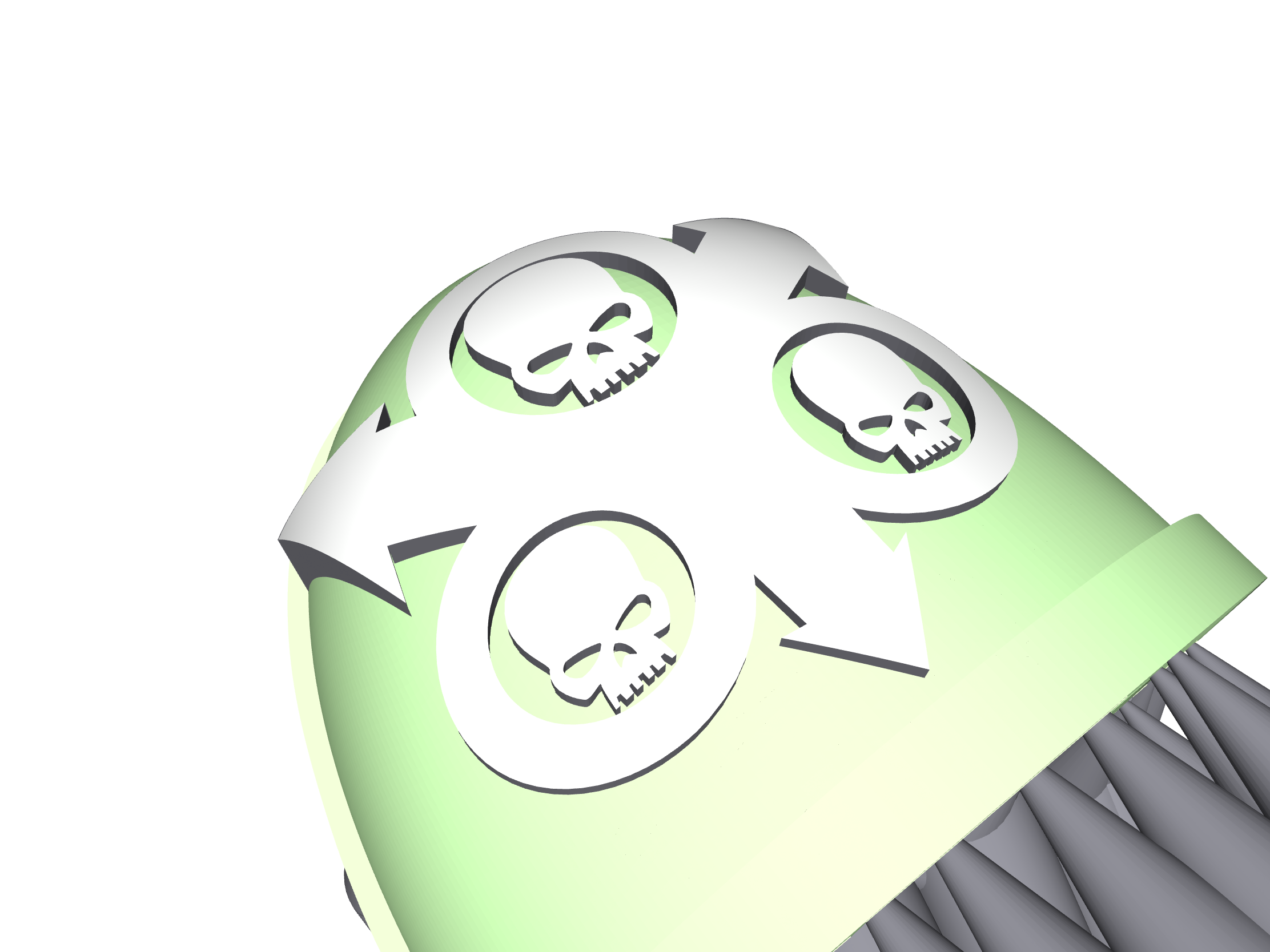 💂 Legion XIV Death Guard - Space Marine Pauldron・Free STL File for ・Cults