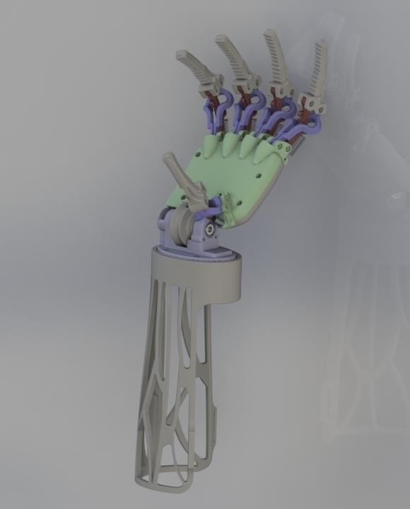 STL file Prosthetic hand V2.7 (mahmood hand) ・3D printable model to ...