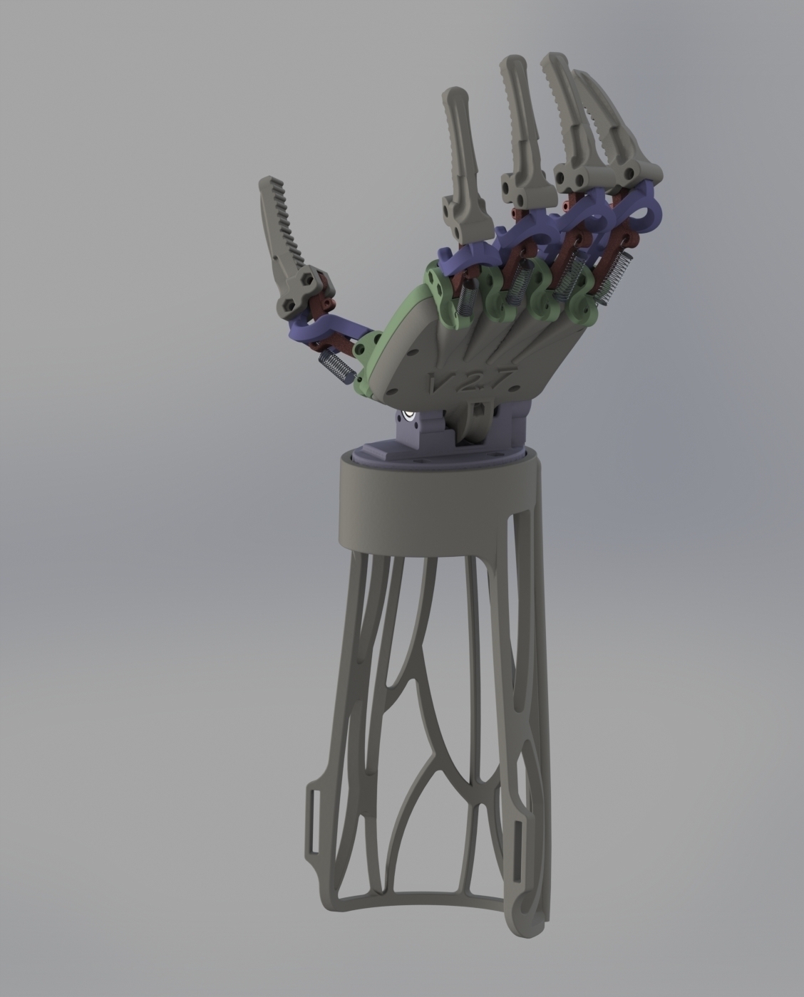 STL 文件 Prosthetic hand V2.7 (mahmood hand) ・可下载 3D 打印模型・Cults
