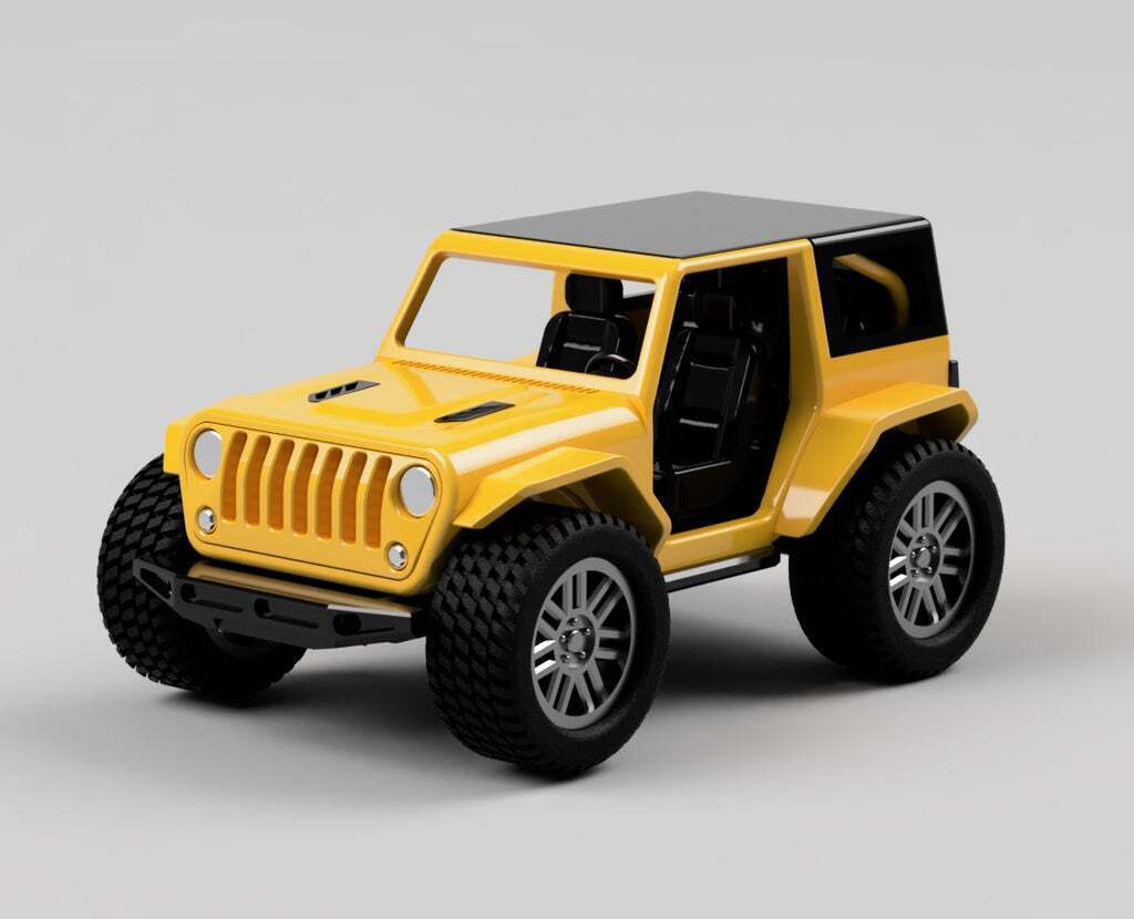 Free STL file 2-door JEEP w removable HARDTOP 🚗 ・3D printer design to ...