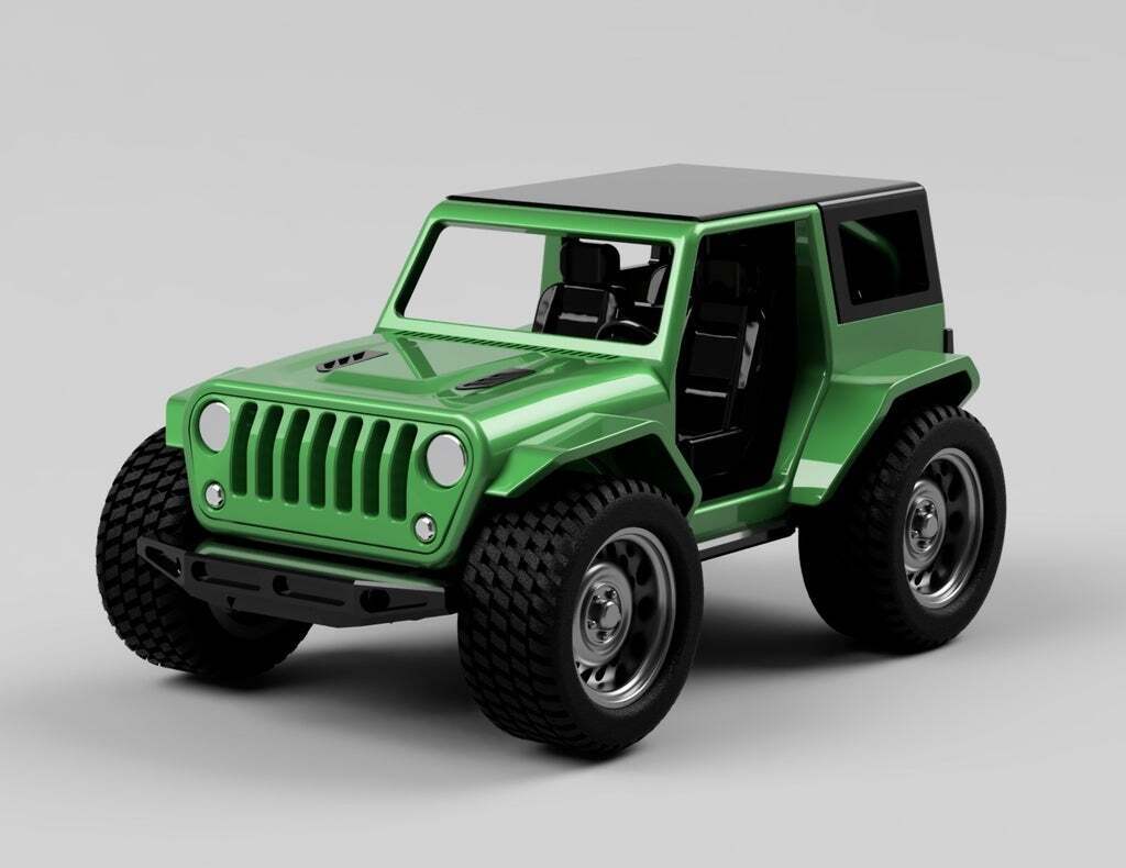 Free STL file 2-door JEEP w removable HARDTOP 🚗 ・3D printer design to ...