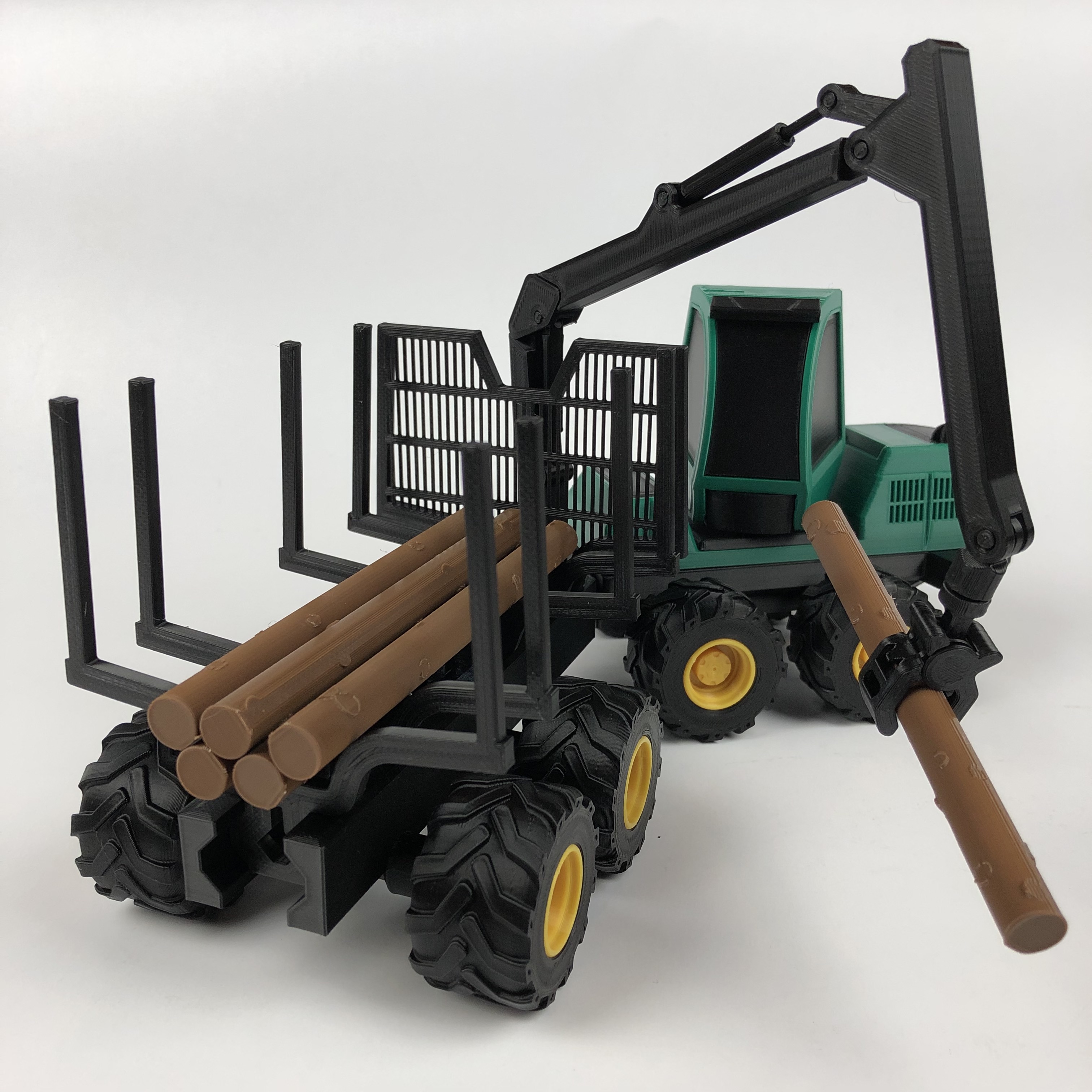 🏗️ Porteuse forestière John Deere 1210e (grue à imprimer sur place ...