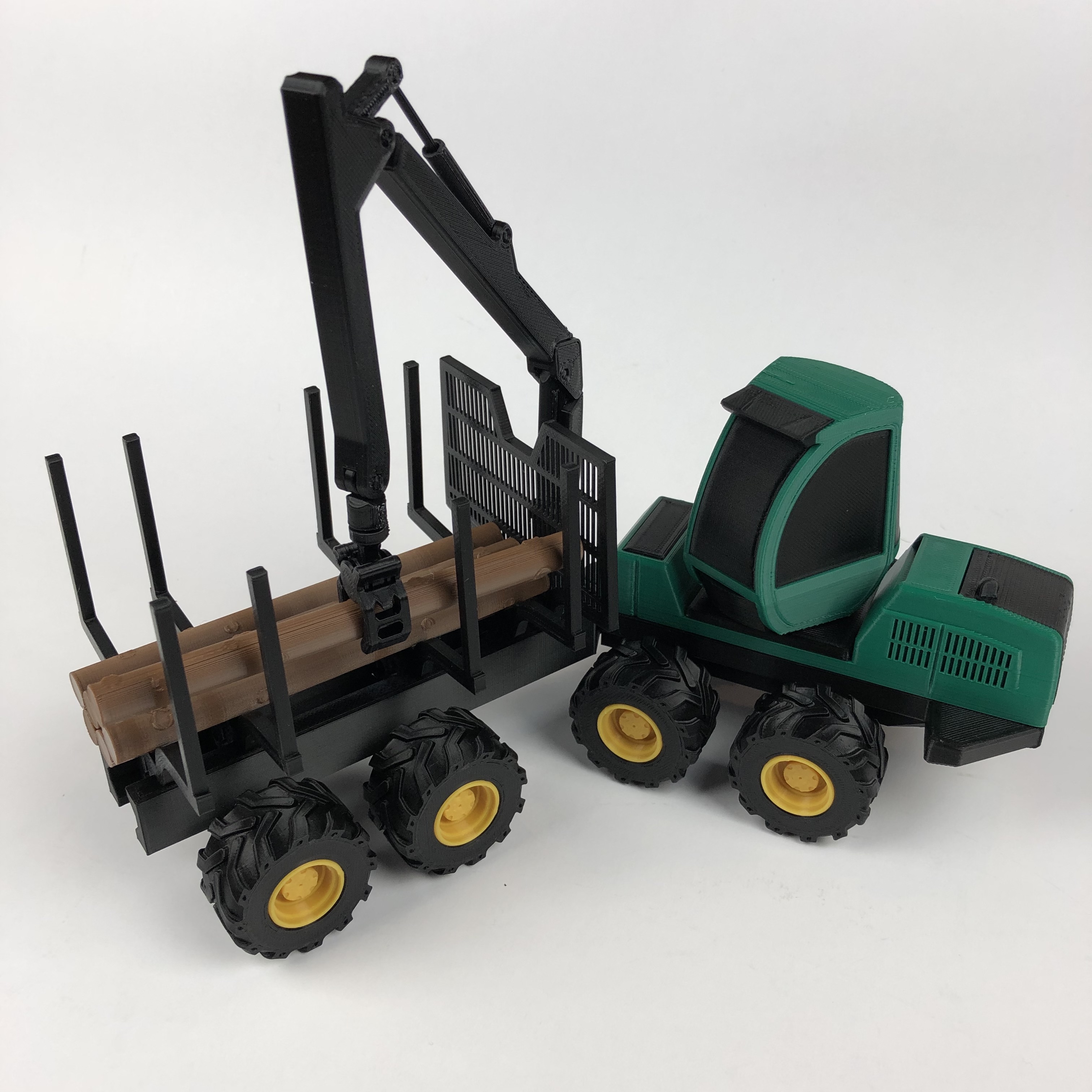 🏗️ Porteuse forestière John Deere 1210e (grue à imprimer sur place ...