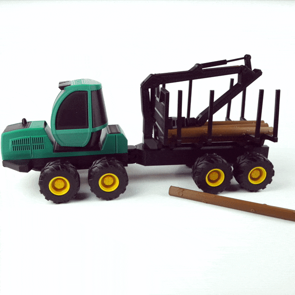 🏗️ Porteuse forestière John Deere 1210e (grue à imprimer sur place ...