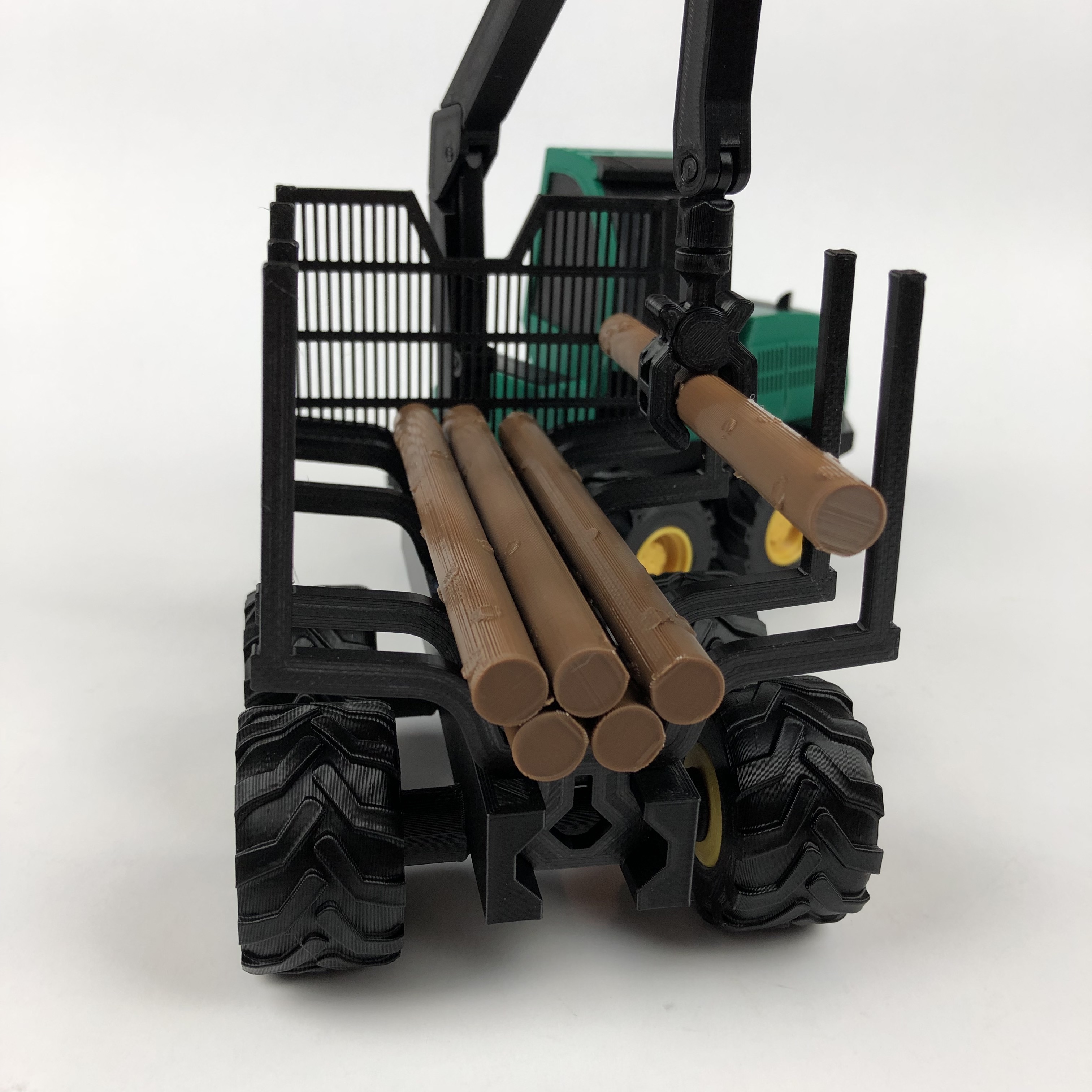 Файл STL Лесозаготовительный форвардер John Deere 1210e (печатный кран ...