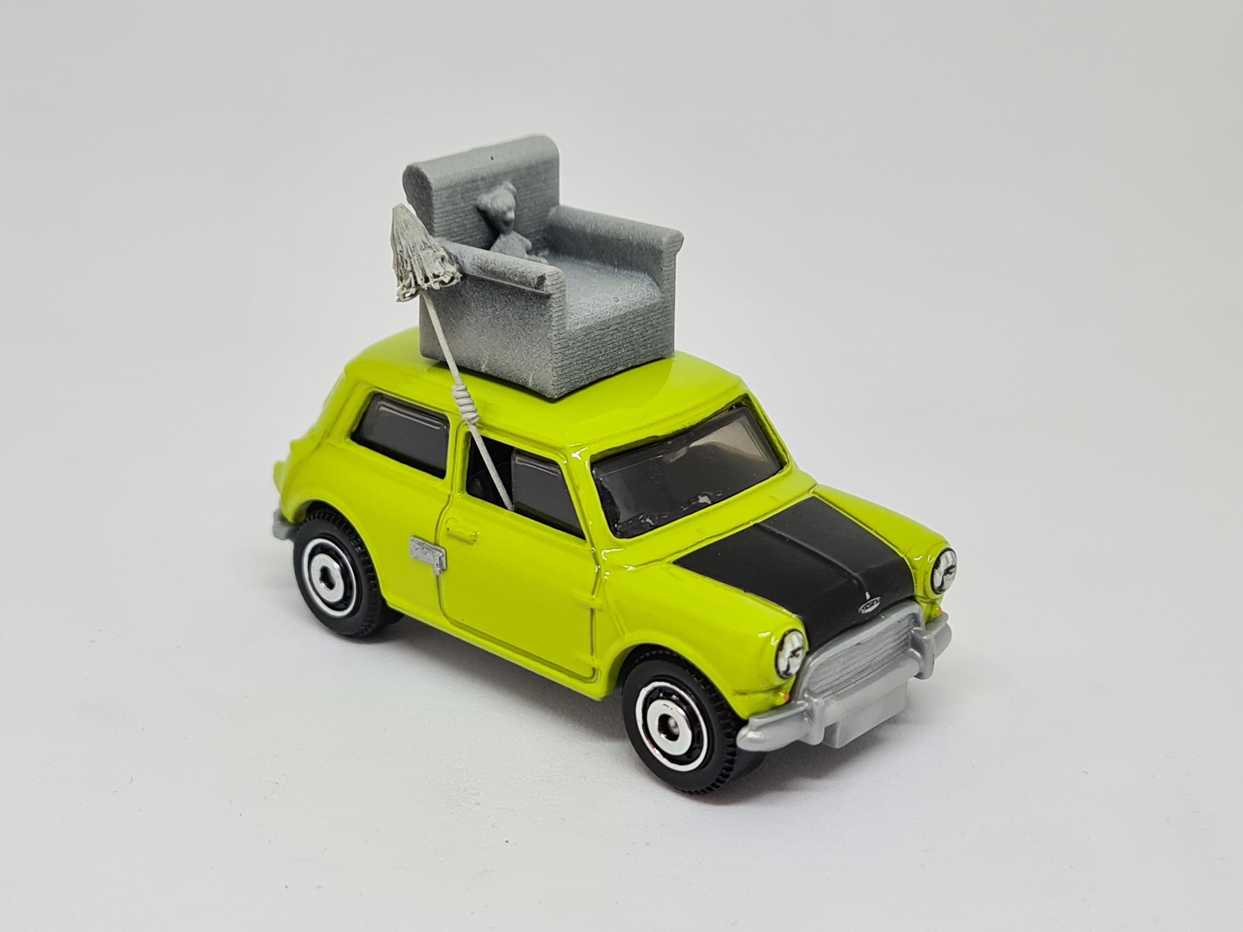 STL file 1/64 Mr Bean Morris Mini Cooper Accessories Sofa Chair Roof ...