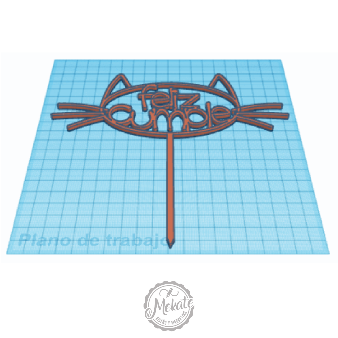 🍰 Pack of Cake toppers - Cat Theme - Cat Cake Toppers・ STL File for ・Cults