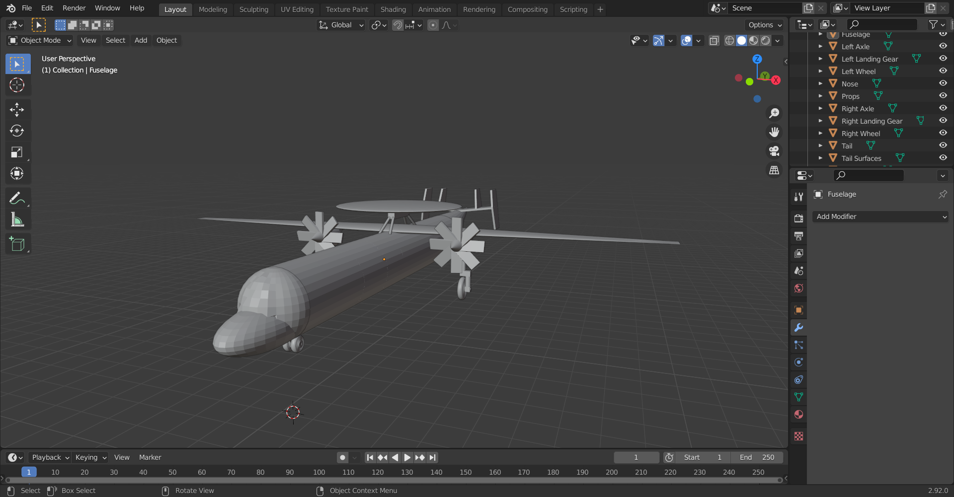 ️ E-2c Hawkeye・Free 3D File for ・Cults