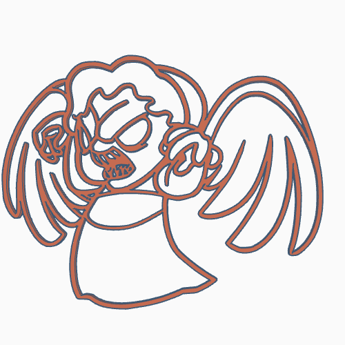 Free STL file Dr. Who Weeping Angel 2D Wall Art 👼 ・Design to download ...