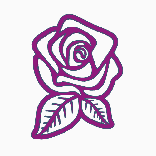 Free STL file Flower 2D Wall Art 💐 (SVG)・Object to download and to 3D ...