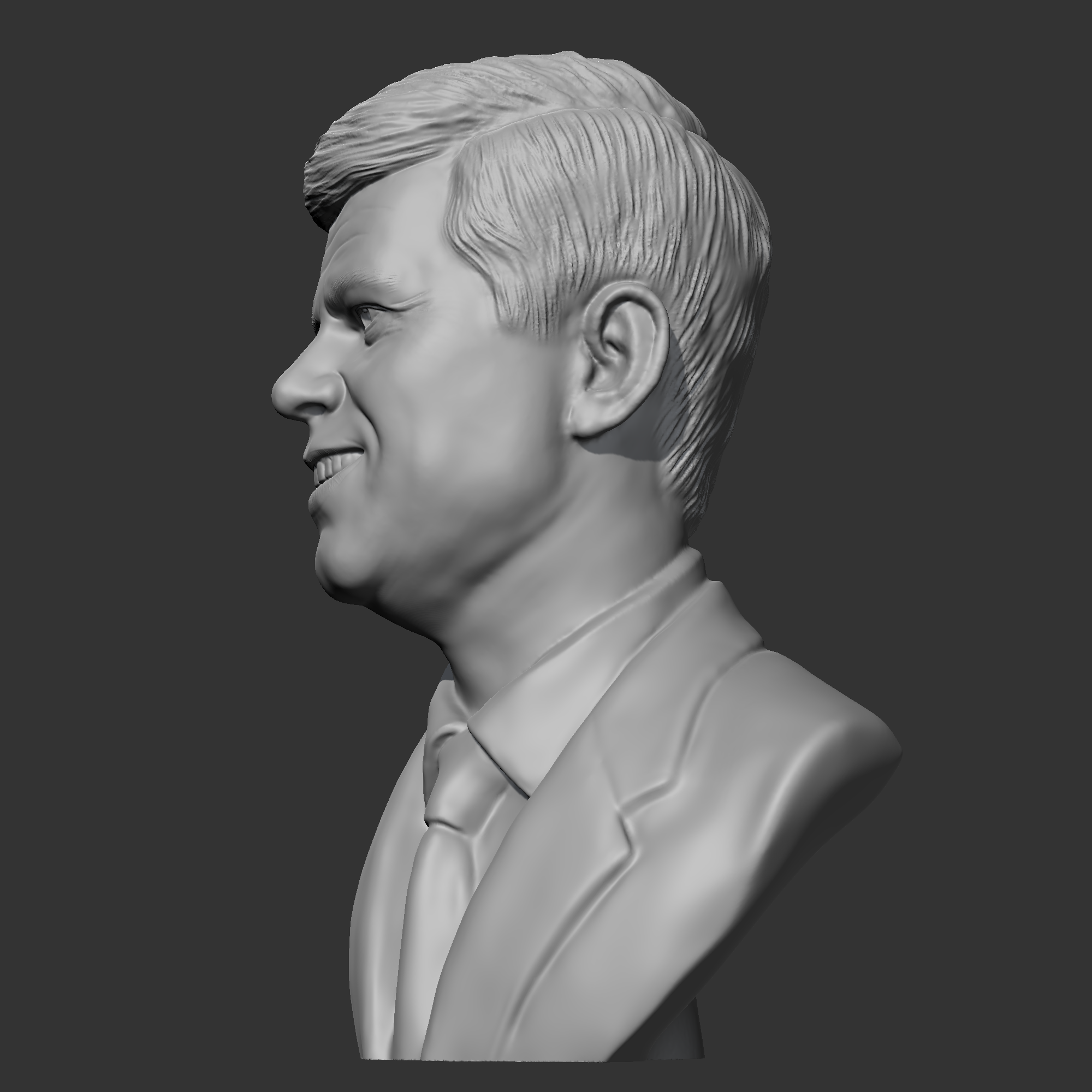 👤 John F Kennedy 3D print model・ STL File for ・Cults