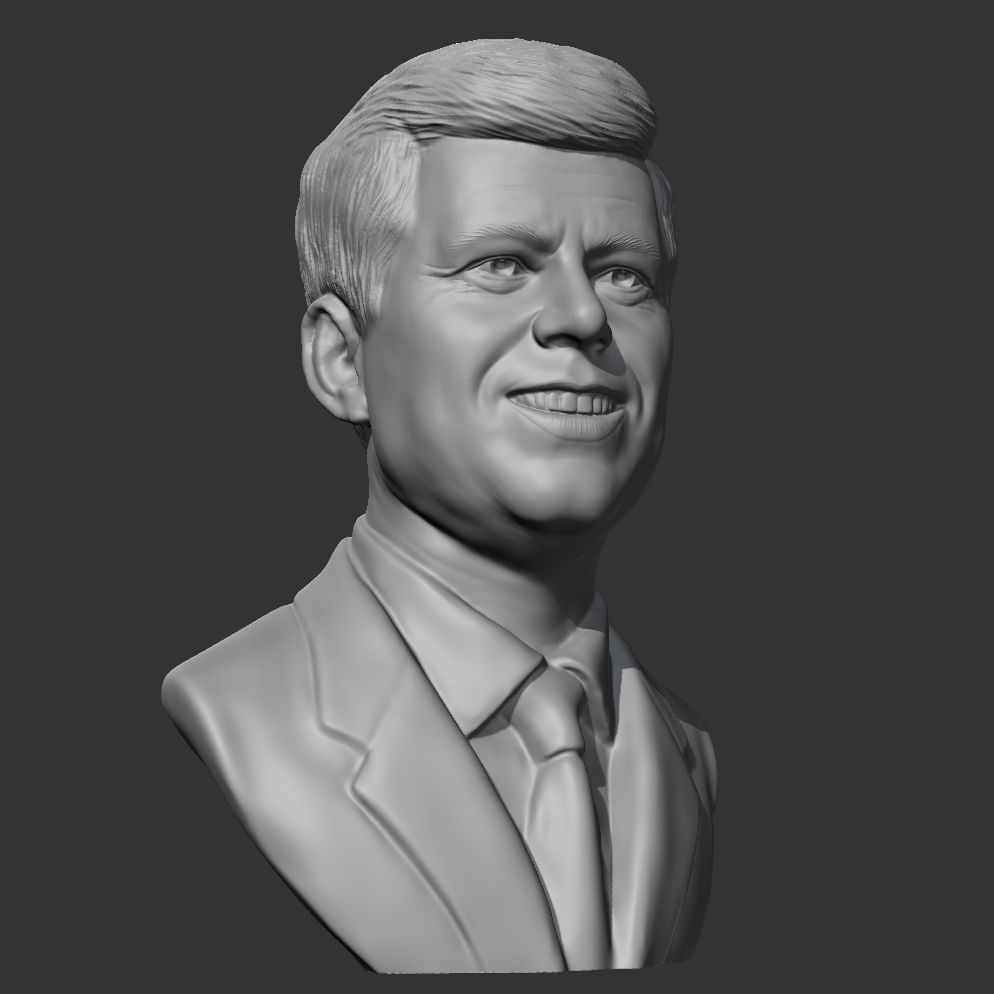👤 John F Kennedy 3D print model・ STL File for ・Cults