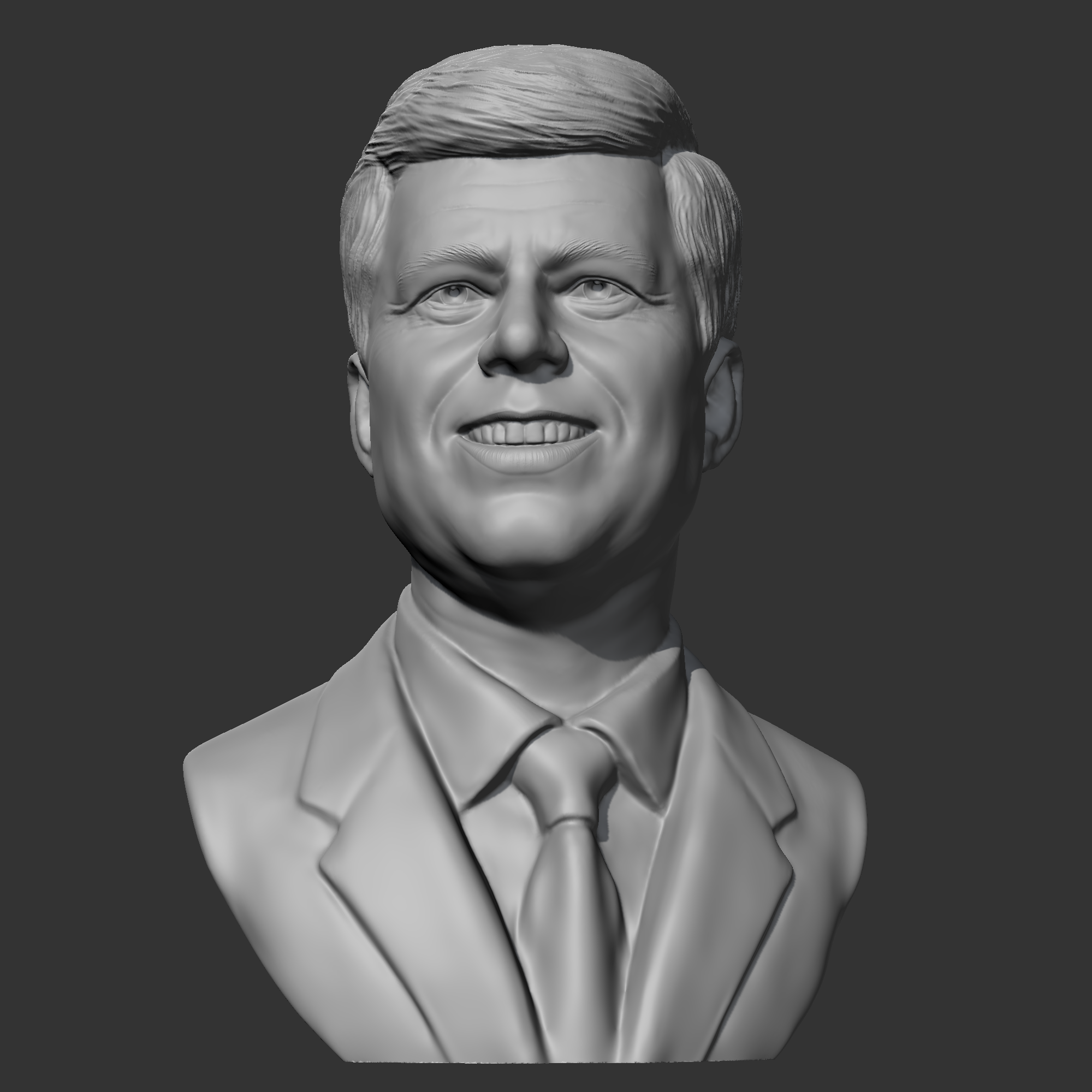 👤 John F Kennedy 3D print model・ STL File for ・Cults
