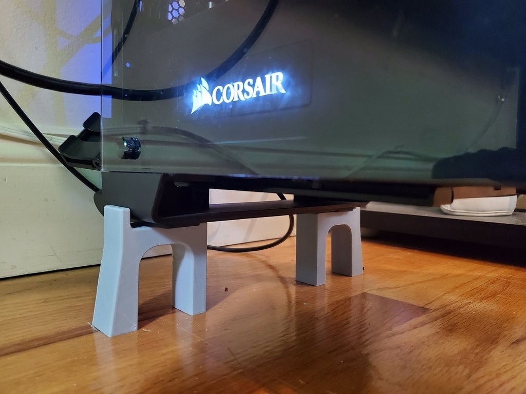 🖥️ PC Floor Raiser / Desktop Stand・Free 3D File for ・Cults