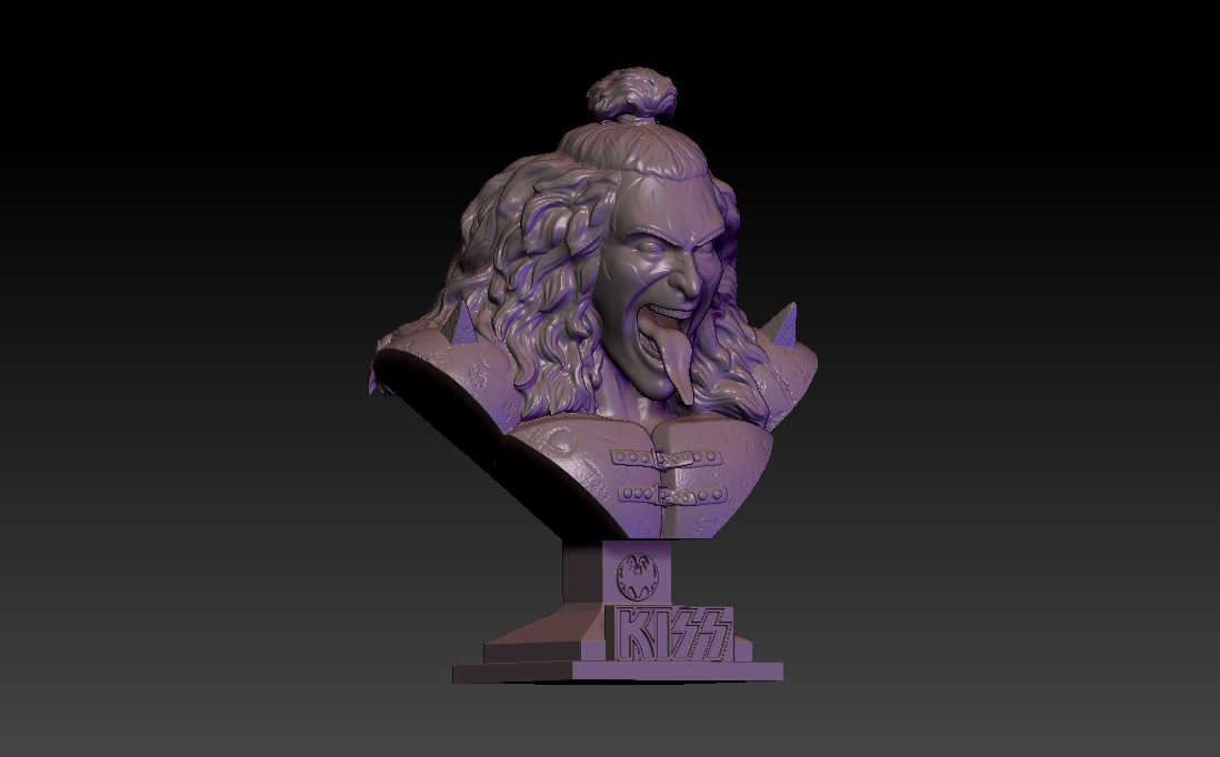 STL file GENE SIMMONS 💋 ・3D printing idea to download・Cults